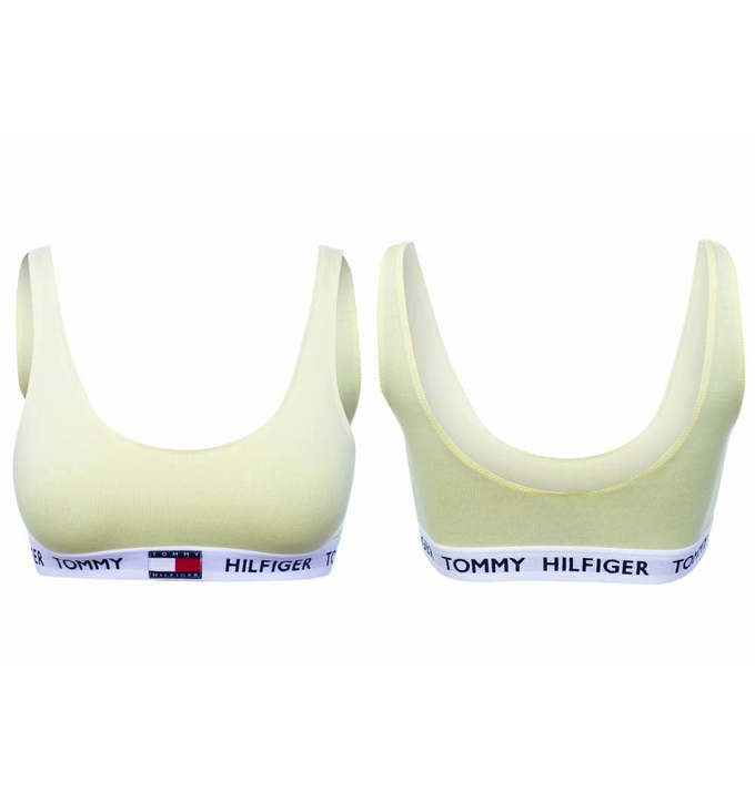 TOMMY HILFIGER DAMSKI STANIK BIUSTONOSZ BRALETTE YELLOW UW0UW02225 ZA6