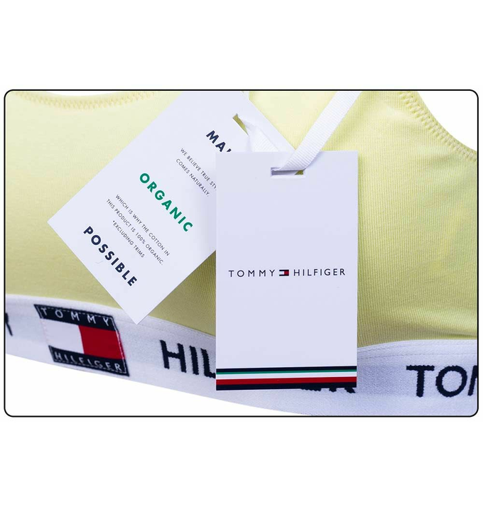 TOMMY HILFIGER DAMSKI STANIK BIUSTONOSZ BRALETTE YELLOW UW0UW02225 ZA6