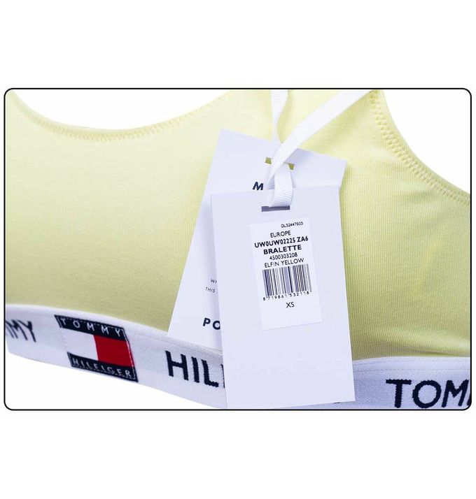 TOMMY HILFIGER DAMSKI STANIK BIUSTONOSZ BRALETTE YELLOW UW0UW02225 ZA6