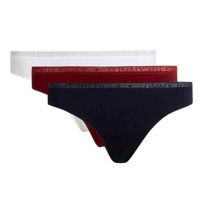 TOMMY HILFIGER STRINGI DAMSKIE MAJTKI LACE THONG (EXT SIZES) 3P ...
