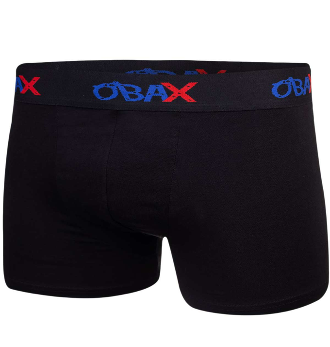 OBAX BOKSERKI MĘSKIE MAJTKI UNDERWEAR 3P CZARNE/CZERWONE/SZARE