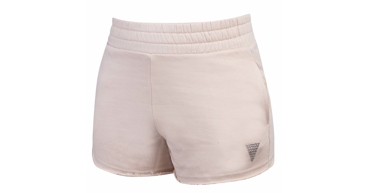 GUESS KRÓTKIE SPODENKI DAMSKIE SKYLAR SHORT BEŻOWE V4GD09K8802 CNWT