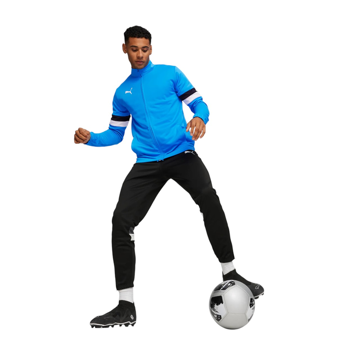 PUMA DRES MĘSKI KOMPLETNY TEAMRISE TRACKSUIT NIEBIESKI/CZARNY 658653 02