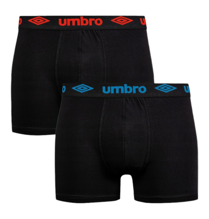 UMBRO BOKSERKI MĘSKIE MAJTKI 2P CZARNE